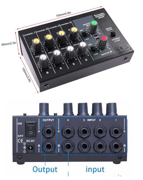 Jual Mixer Microphone 8 Channel Input - Rosy Computer Malang