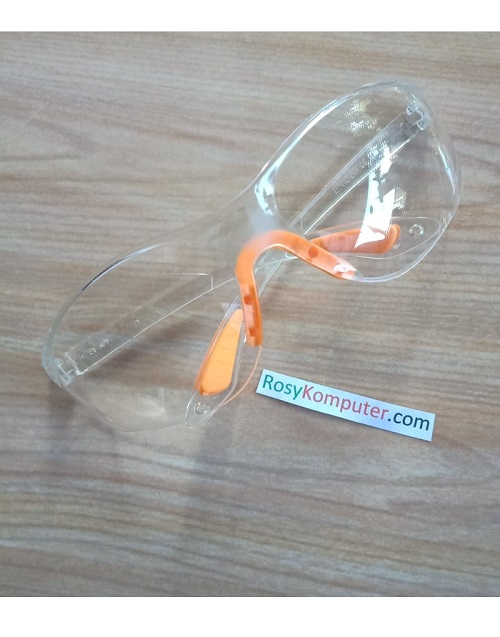 Jual Kacamata Safety goggles Laboratorium Bening - Rosy Computer Malang