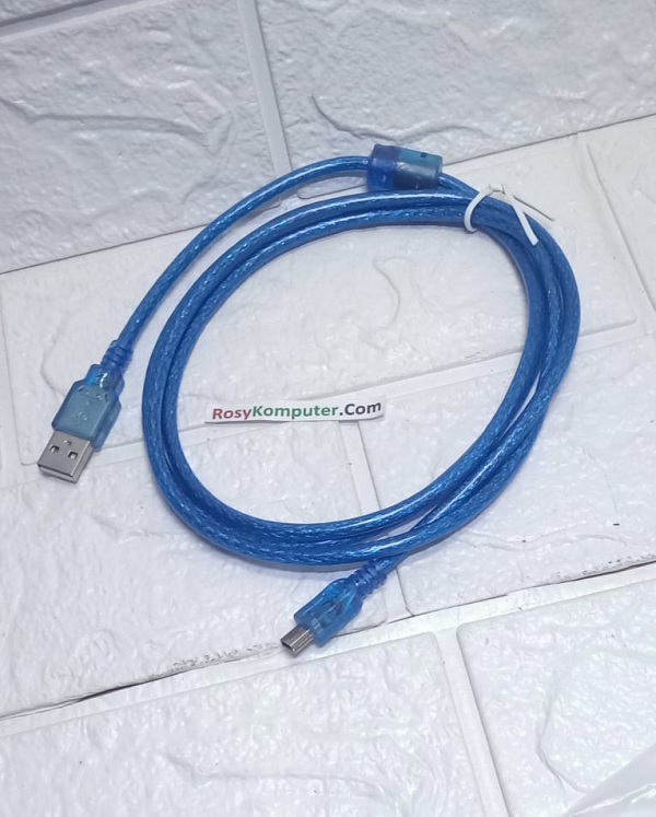 Jual Kabel Mini USB to USB 1.5m Silver - Rosy Computer Malang