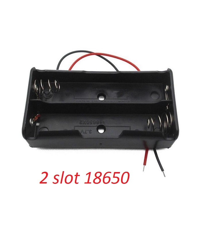 Jual Holder Baterai 18650 2slot kabel - Rosy Computer Malang
