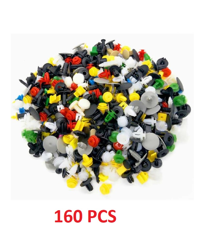 Jual Baut Plastik rivet Mobil 160 pcs - Rosy Computer Malang