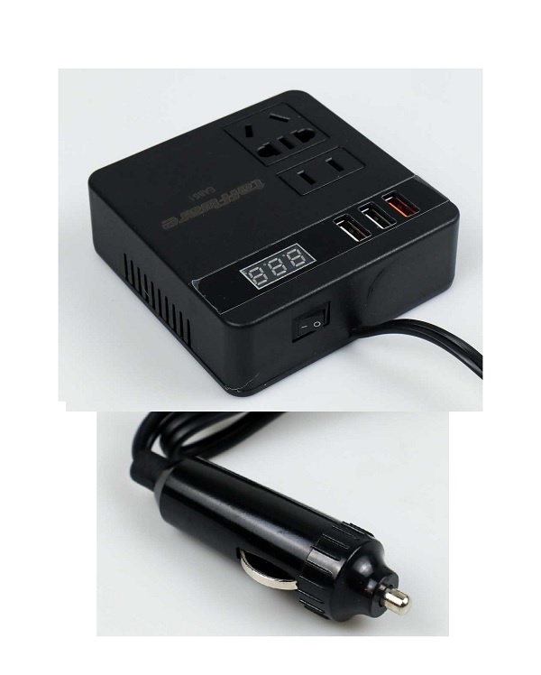 Jual Inverter DC to AC 150w + 3 port usb - Rosy Computer Malang