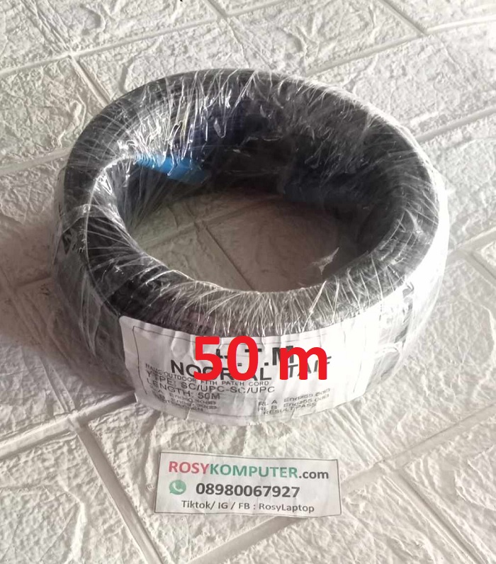 Jual Kabel fiber optik 50m Plus konektor - Rosy Computer Malang