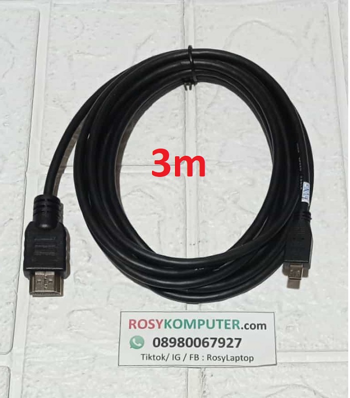 Jual Kabel micro hdmi ke Hdmi 3m - Rosy Computer Malang